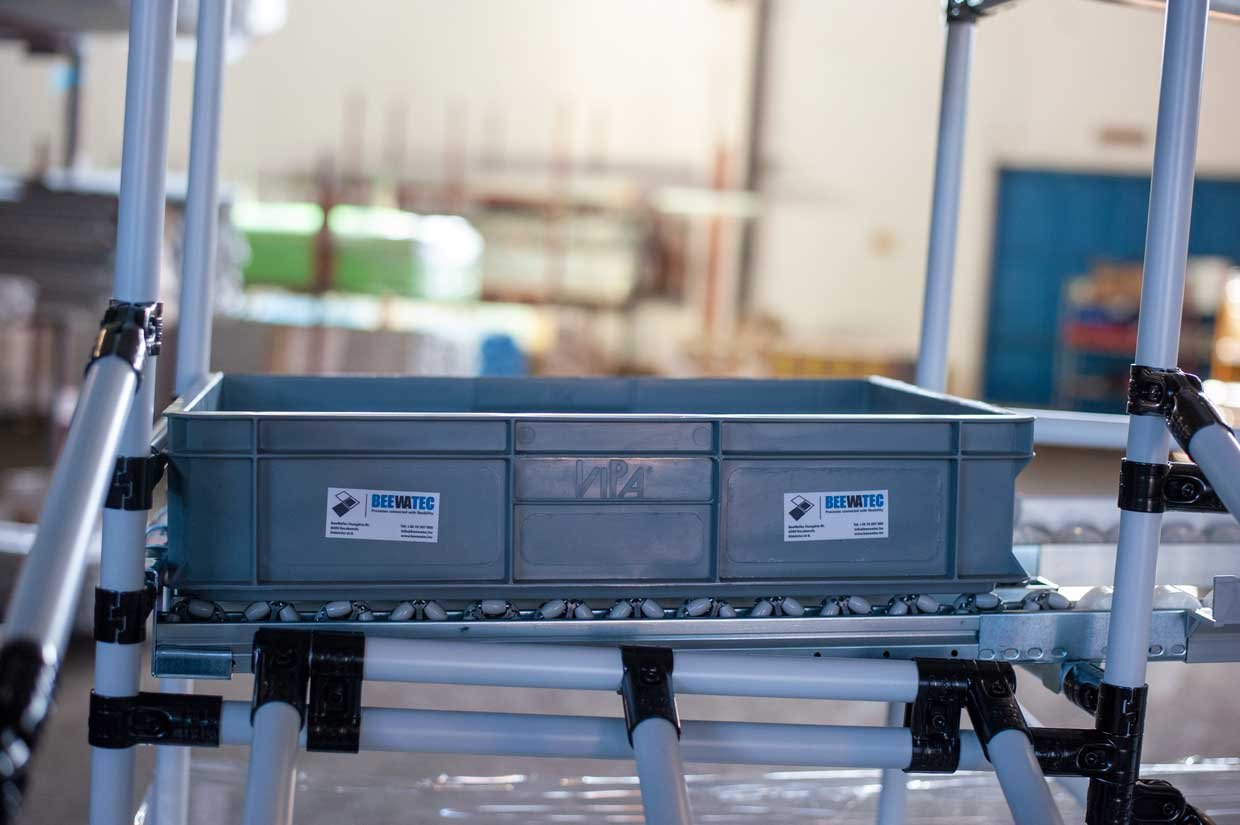 Flow racks for efficient storage | BeeWaTec